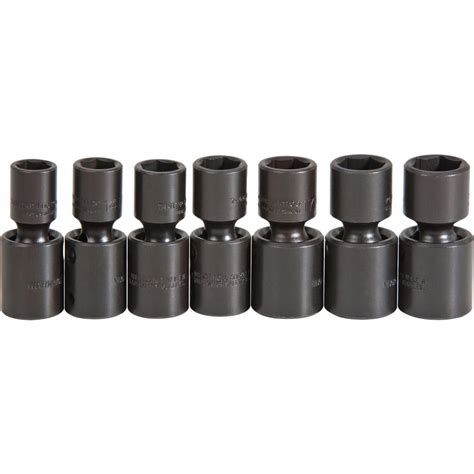 Impact Standard Socket Set Pc Mm Drive To Mm Socket Points