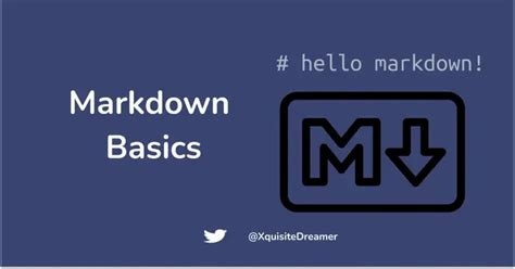 Markdown Overview