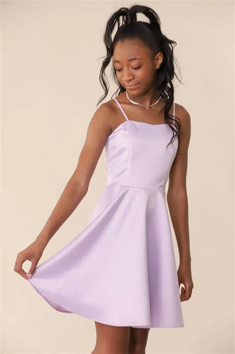 Lilac Colored Cocktail Dress