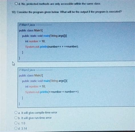 D No Protected Methods Are Only Accessible StudyX