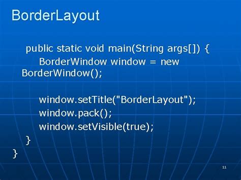 Java Swing Layout Management Laying Out Components