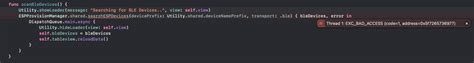 Issue While Scanning BLE Device After Latest Pod Install Issue 60