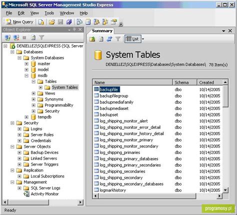 Galeria Zdjęć Zrzuty Ekranu Screenshoty Sql Server Management