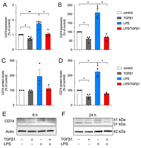 Tgfβ1 Inhibits Lps Induced Expression Of Cd74 In Primary Microglia Download Scientific Diagram