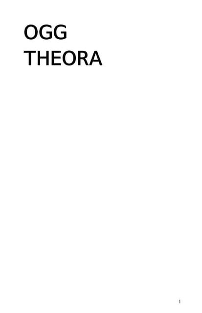 Ogg Theora Pdf