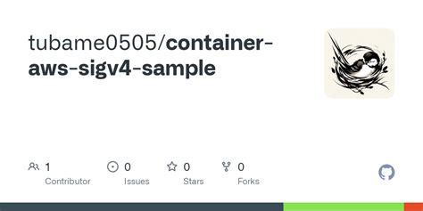 Github Tubame Container Aws Sigv Sample
