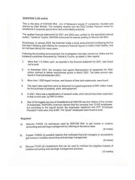 Question 2 25 Marks Pdf