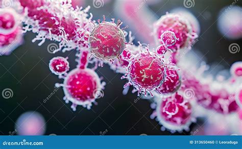 Staphylococcus Staph Is A Group Of Bacteria Under The Microscope 3d Visualization Royalty