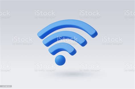 3d Icon Of Wifi Wireless Connection And Internet Technology Concept