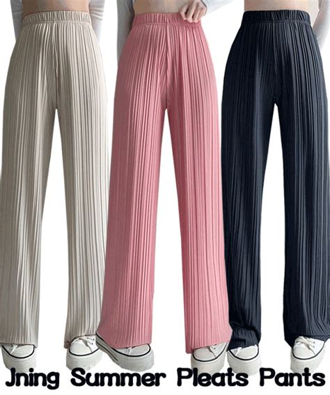 쿨링🧊140cm~11할인5col당일 제이닝 자체제작 140150160 기장선택 하이웨스트 플리츠 팬츠 여름 아이스 쿨 밴딩 와이드 바지 당일출고 에이블리