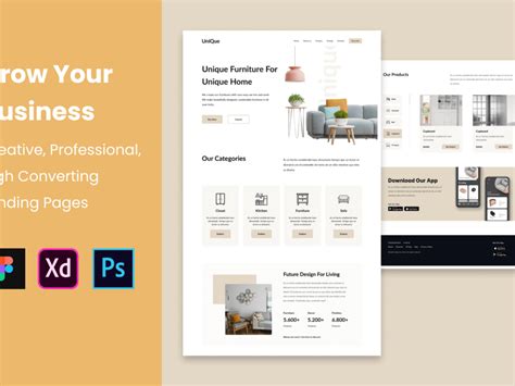 A Landing Page UI UX Design In Figma Upwork