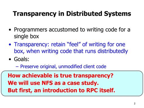 ppt remote procedure call rpc and transparency powerpoint