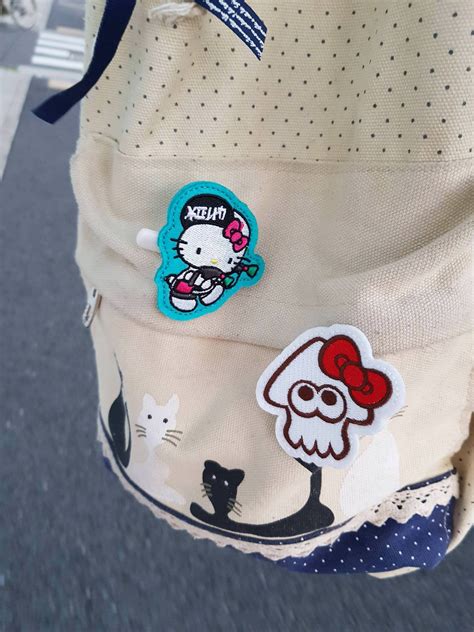 Ive Got Splatoon Hello Kitty Collaboration Patch From Kyoto R Splatoon 2