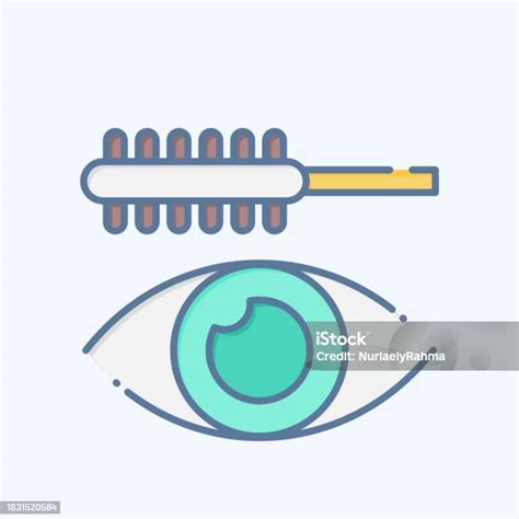아이콘 마스카라 코스메틱 기호와 관련이 있습니다 낙서 스타일 심플한 디자인 편집 가능 간단한 일러스트레이션 3차원 형태에 대한 스톡 벡터 아트 및 기타 이미지 Istock