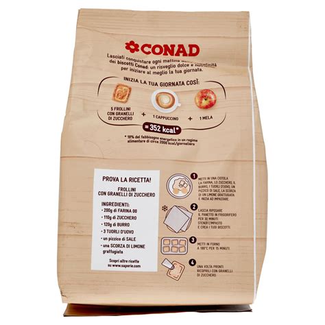 Frollini Con Granelli Di Zucchero 800 G Conad Conad