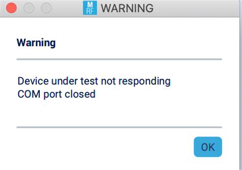 Getting A Warning That Device Under Test Not Res Stmicroelectronics Community