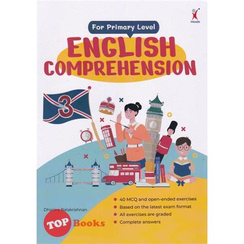 [topbooks Praxis] English Comprehension For Primary Level 3 2023 Shopee Malaysia
