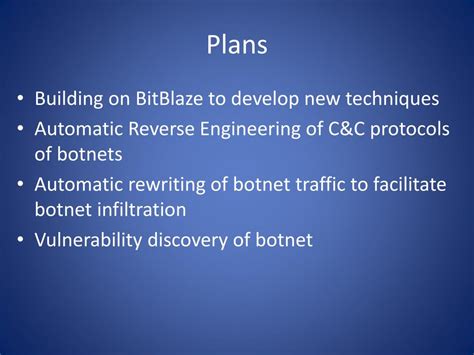 Ppt Binary Analysis For Botnet Reverse Engineering And Defense