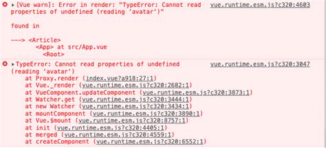 Vue报错 Error In Render “typeerror Cannot Read Properties Of Undefined Reading ‘nickname