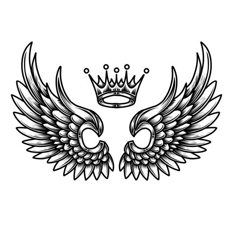 Free Vector Angel Wings Line Art And Outline 16547789 Vector Art At