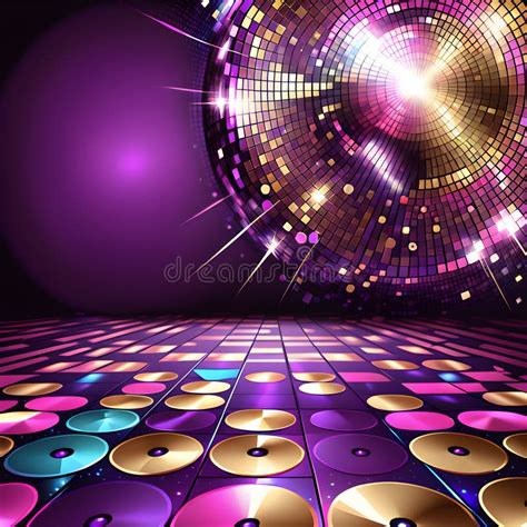 Disco Party Background Colorful Art Vintage Vibes Seq 7 Of 59 Stock