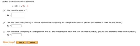 Solved Let F Be The Function Defined As Follows Yfx3x6