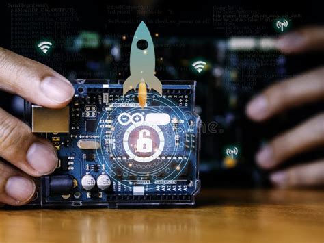 Arduino Control Broad Element Photo With Infographic Details Stock