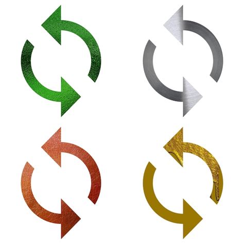 Four Arrows With Different Colored Arrows Pointing To The Left Premium AI Generated Vector