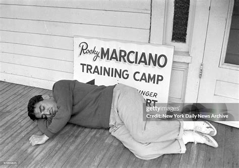 Rocky Marciano Training At His Camp In Grossinger Ny News Photo