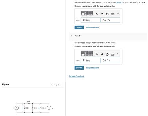 Solved Use The Mesh Current Method To Find V1 ﻿in The