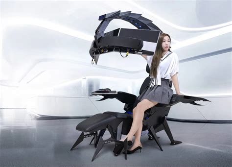 Scorpion Chair Futuristic Zero Gravity Reclining Workstation Gaming Chair The Green Head