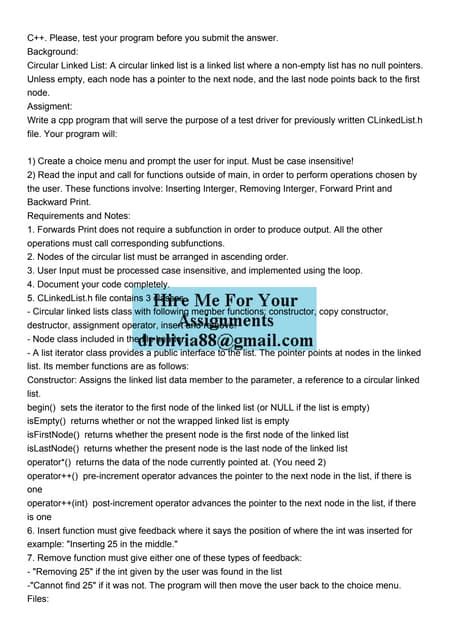 C Please Test Your Program Before You Submit The Answerpdf