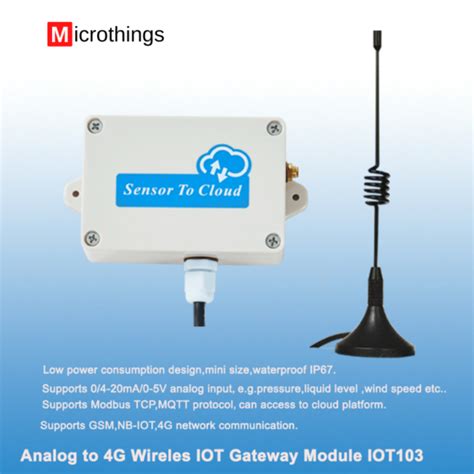 Analog 4 20ma Wireless Iot Gateway 4g Version Solusi Pintar Untuk