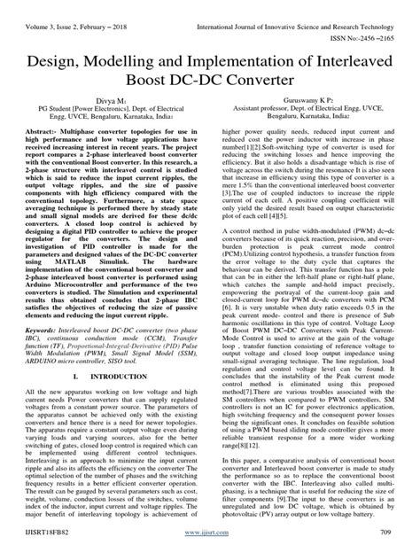 Design Modelling And Implementation Of Interleaved Boost Dc Dc Converter Download Free Pdf