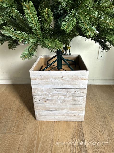 Diy Elevated Christmas Tree Box Stand Make Your Tree Taller