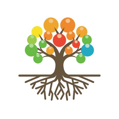 Tree With Roots Royalty Free Vector Image VectorStock