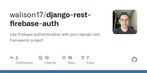 Github Walison17django Rest Firebase Auth Use Firebase Authentication With Your Django Rest