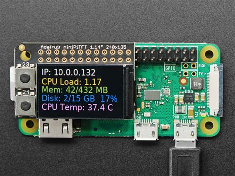 overview adafruit mini pitft color tft add ons for raspberry pi