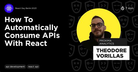 How To Automatically Consume Apis With React By Theodore Vorillas
