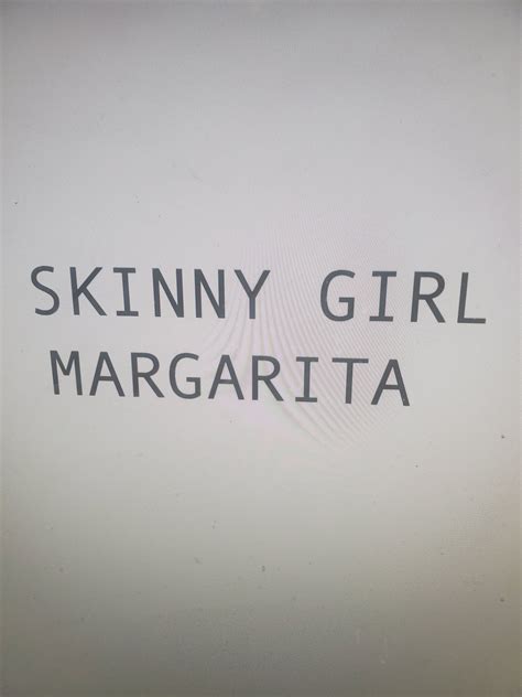 Be An Extrovert On A Budget Skinny Girl Margarita