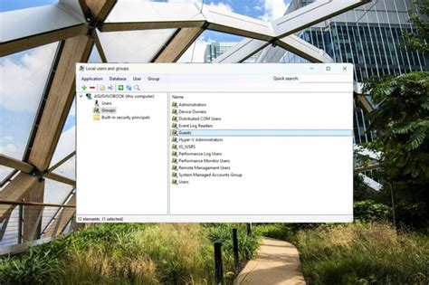 lusrmgr msc enable local user and group management