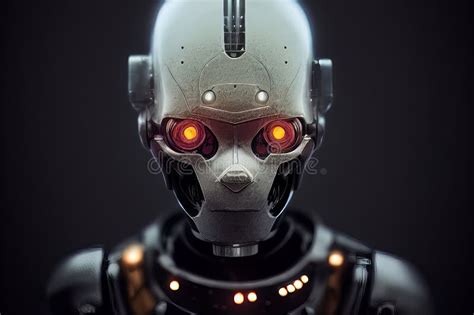 Robots Futuristic Interpretation Future 2025 Illustration Stock Illustration Illustration Of