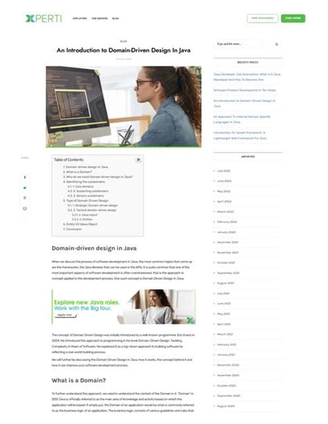 An Introduction To Domain Driven Design In Java Pdf Technology And Computing