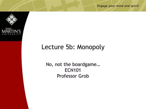 Ppt Lecture 5b Monopoly Powerpoint Presentation Free Download Id