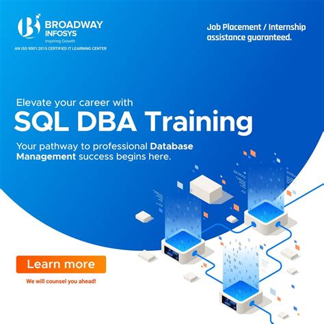 Broadway Infosys On Linkedin Sqldba Database Datamanagement Sqldatabase Internship