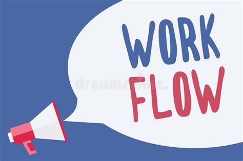 Word Writing Text Work Flow Business Concept For Continuity Of A