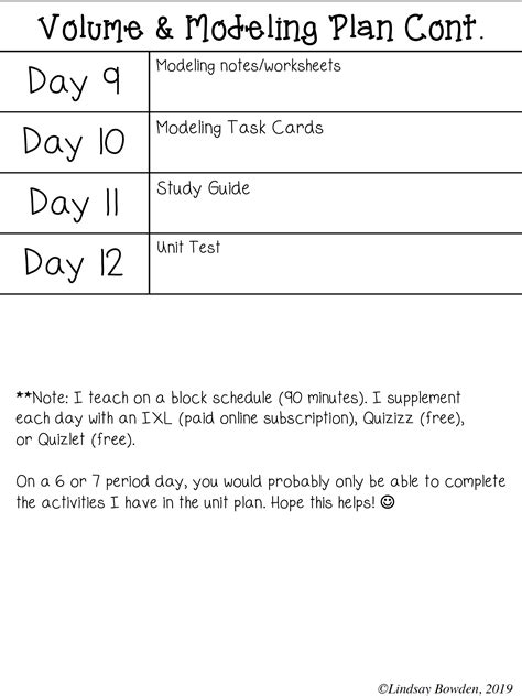 Volume And Modeling Unit Geometry Unit 8 Lindsay Bowden