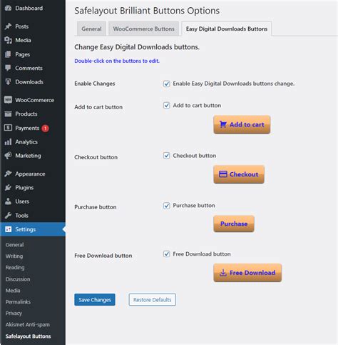 Safelayout Brilliant Buttons Wordpress Buttons Wordpress Plugin