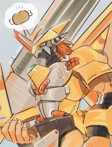 Victorygreymon Digimon Drawn By Sseaee Danbooru