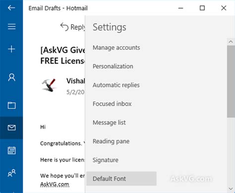 How To Increase Font Size Of Reading Pane Text In Windows Mail App AskVG